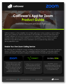 CallTower’s App for Zoom (BYOC) - CallTower