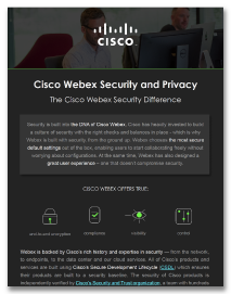 Webex Security & Privacy - CallTower