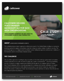 MS Teams GCC High for Gov Agencies - CallTower