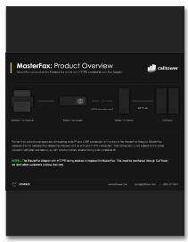 MasterFax - Overview - CallTower