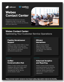 Webex Contact Center eBook - CallTower